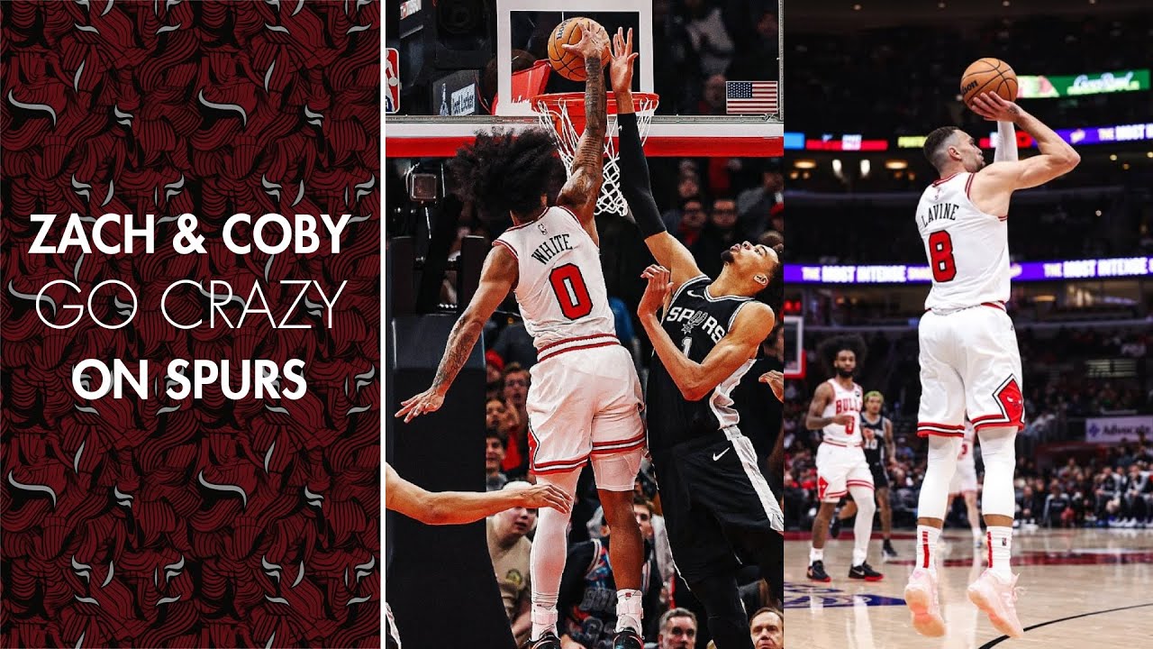 Zach LaVine and Coby White Pull Off the AMAZING Comeback Win vs the San Antonio Spurs - YouTube