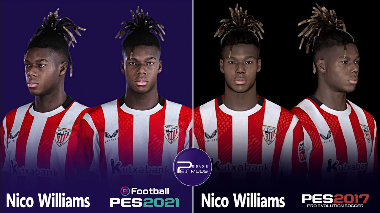 Nico Williams Update Face PES 2021 & PES 2017 - YouTube