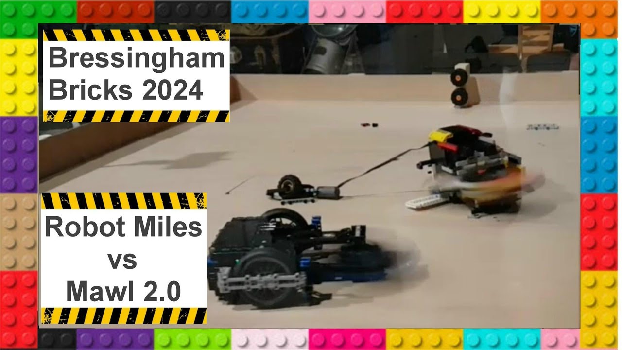 Robot Miles vs Mawl 2.0 - Lego Robot Battle (Bressingham Bricks 2024 ...