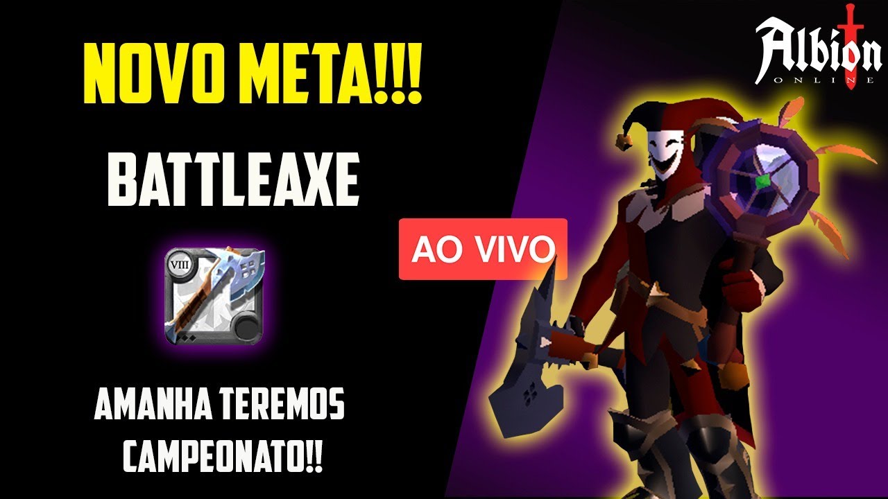 🔴 BUILD META!!! DGC BATTLEAXE (Machado de Guerra) - Albion Online - YouTube
