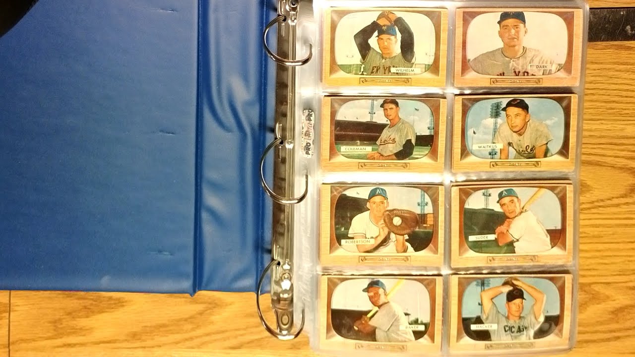 A Close Look at the 1955 Bowman Baseball Set - YouTube