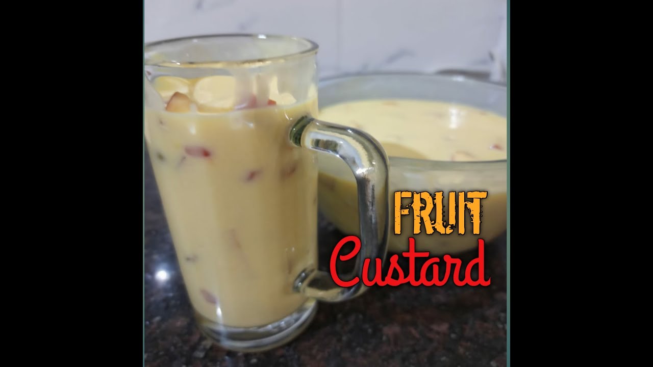 Fruit Custard Recipe | Healthy Dessert | Custard Smoothie Recipe ...