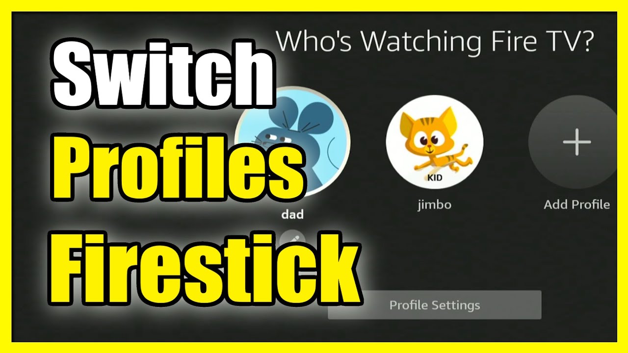 How to Change Profile & Log In on Amazon Fire TV Stick (Easy Method ...