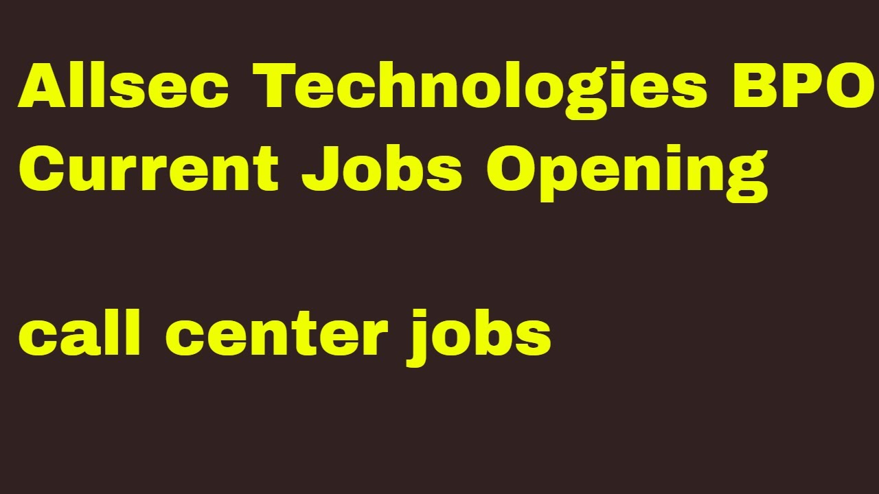 jobs in Allsec Technologies BPO - YouTube