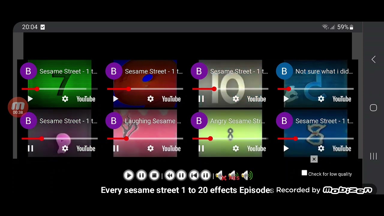 every sesame street 1 to 20 effects part 1 - YouTube