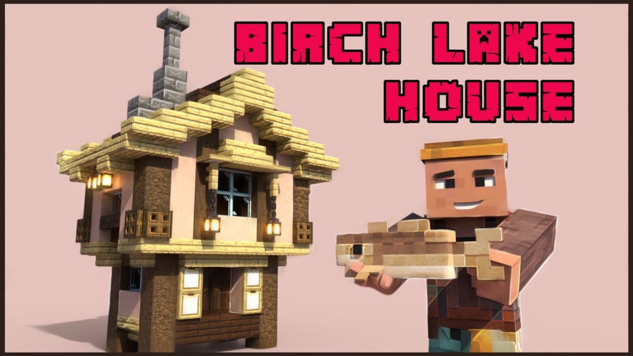 Self-Building Birch House | Minecraft Short Animation | Tutorial - YouTube