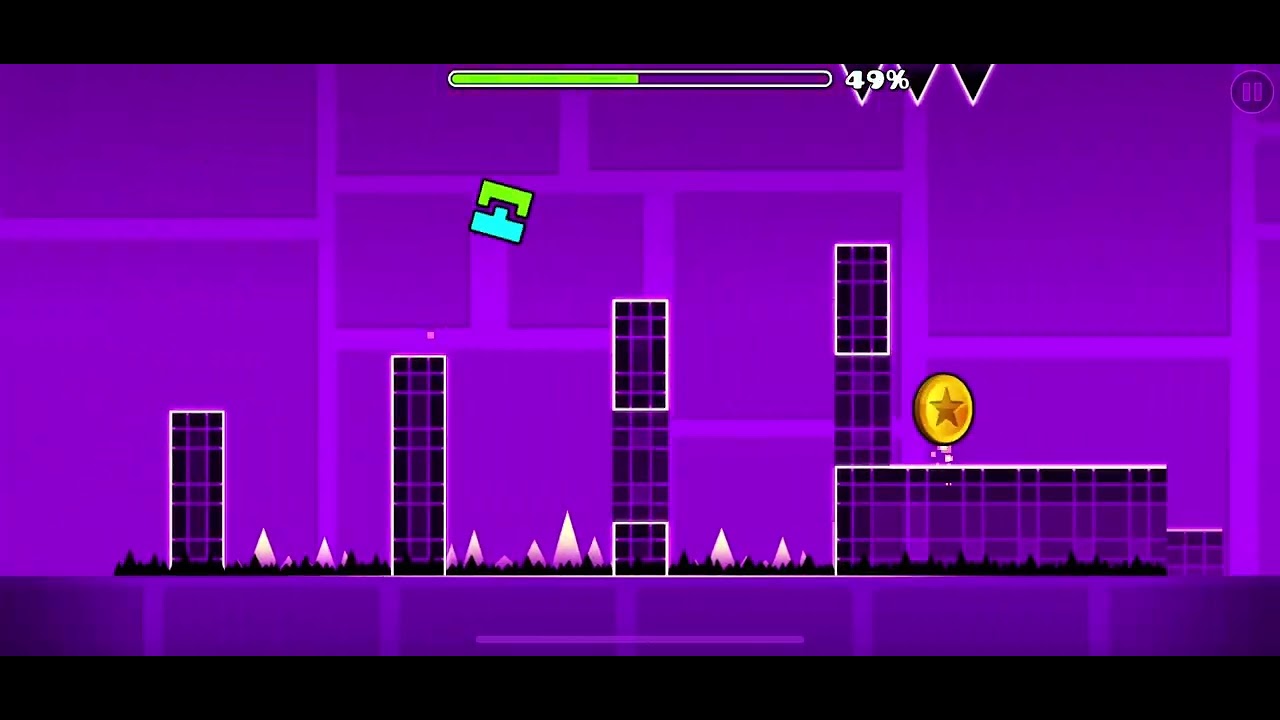 Stereo Madness on Geometry dash #football #fortnite #mbappe #messi # ...
