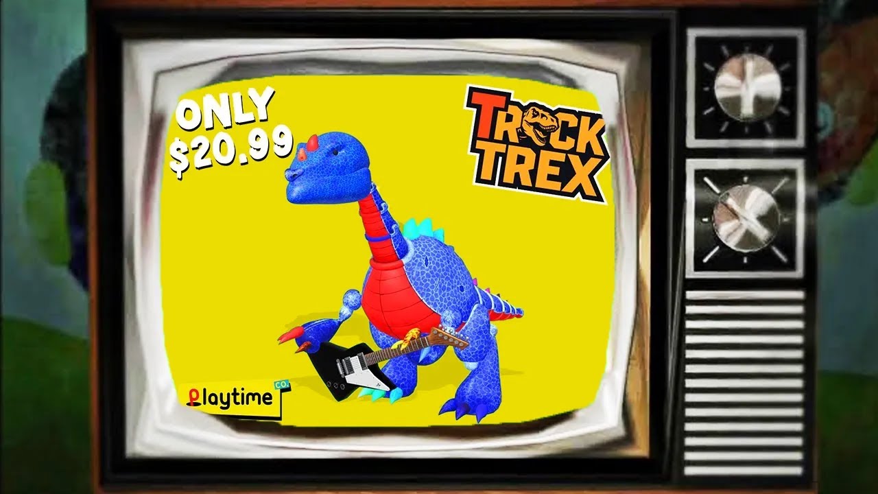 Poppy Playtime Chapter 5 NEW T ROCK T REX Jingle & Song VHS Commercial ...