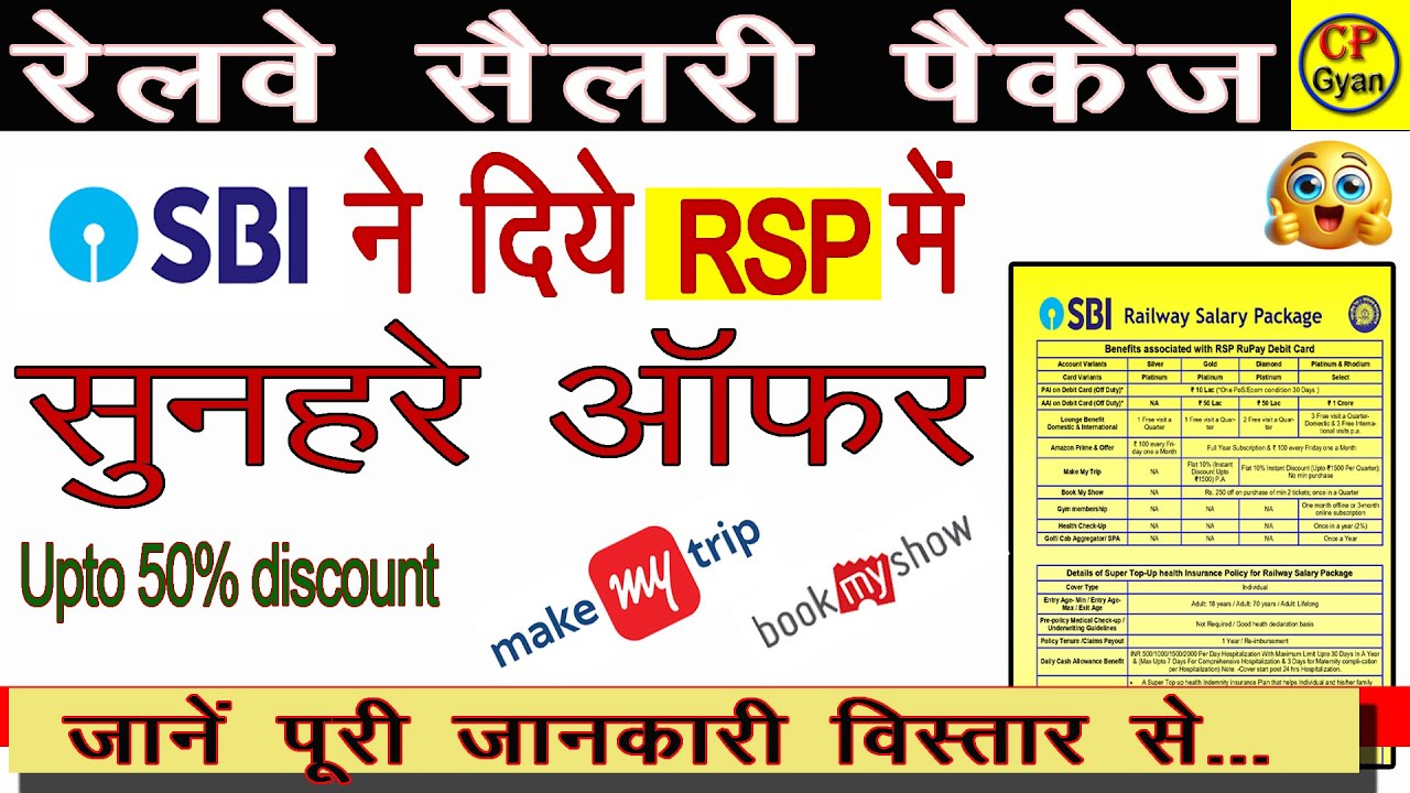 Railway salary package (RSP) new update | SBI के सुनहरे ऑफर #rsp - YouTube