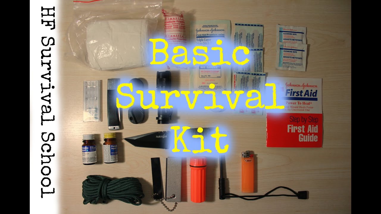 Basic Survival / Emergency Kit - HF Survival School - YouTube