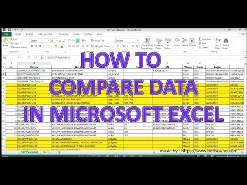 How to Compare Data in Microsoft Excel - YouTube