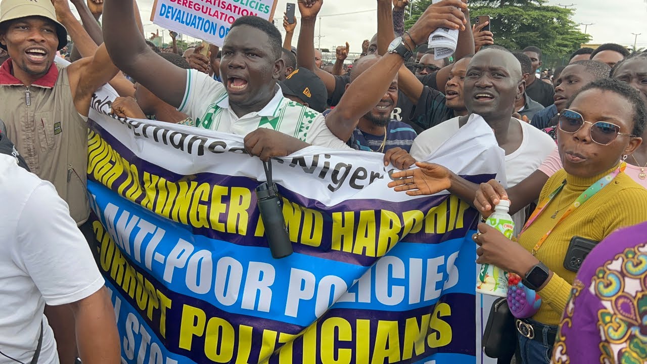 END BAD GOVERNANCE PROTEST: DAY ONE (NIGERIANS SHUTDOWN LAGOS STATE ...