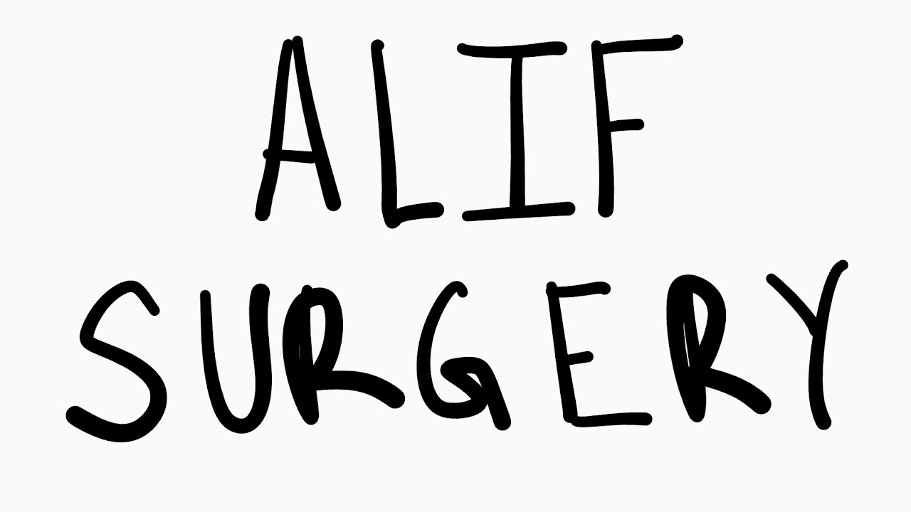 ALIF Surgery — Post-Op - YouTube