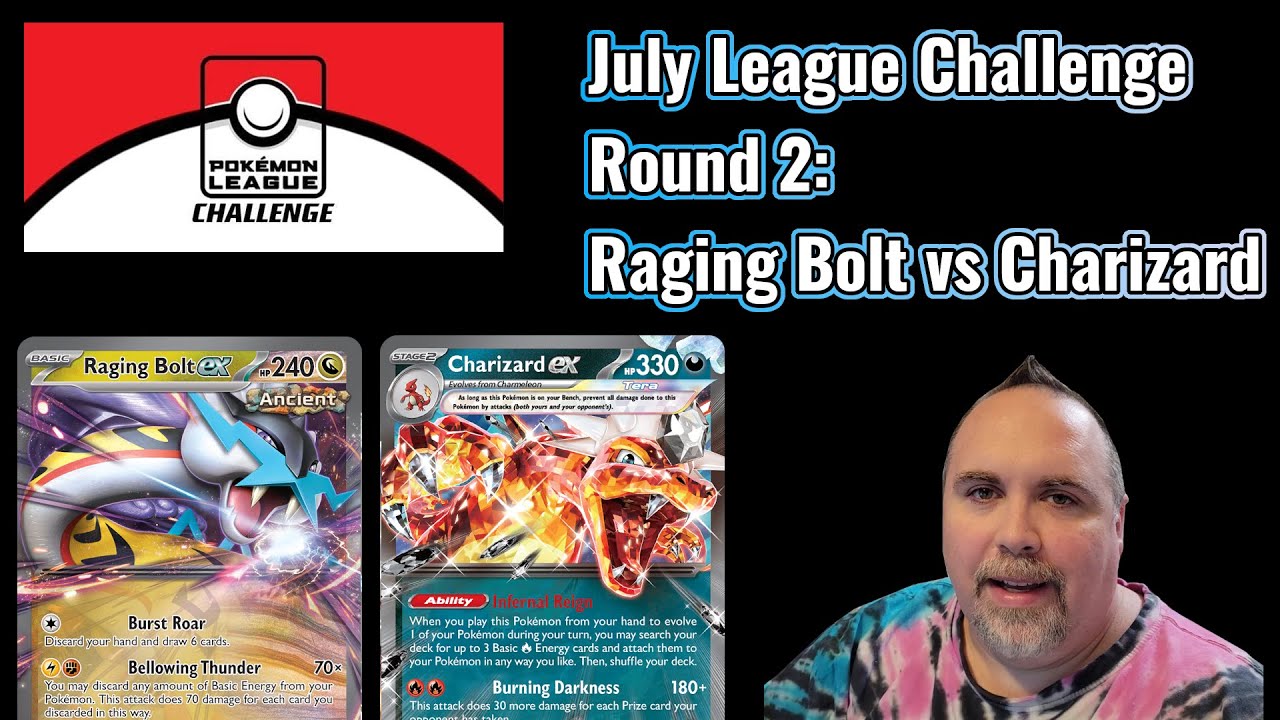 Raging Bolt vs Charizard - Pokemon TCG July Challenge R2 - YouTube