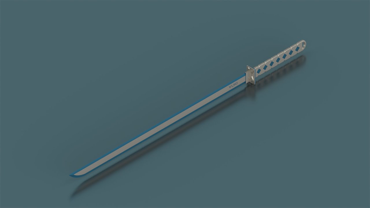 DRAWING A SIMPLE KATANA | AUTODESK INVENTOR TUTORIAL - YouTube