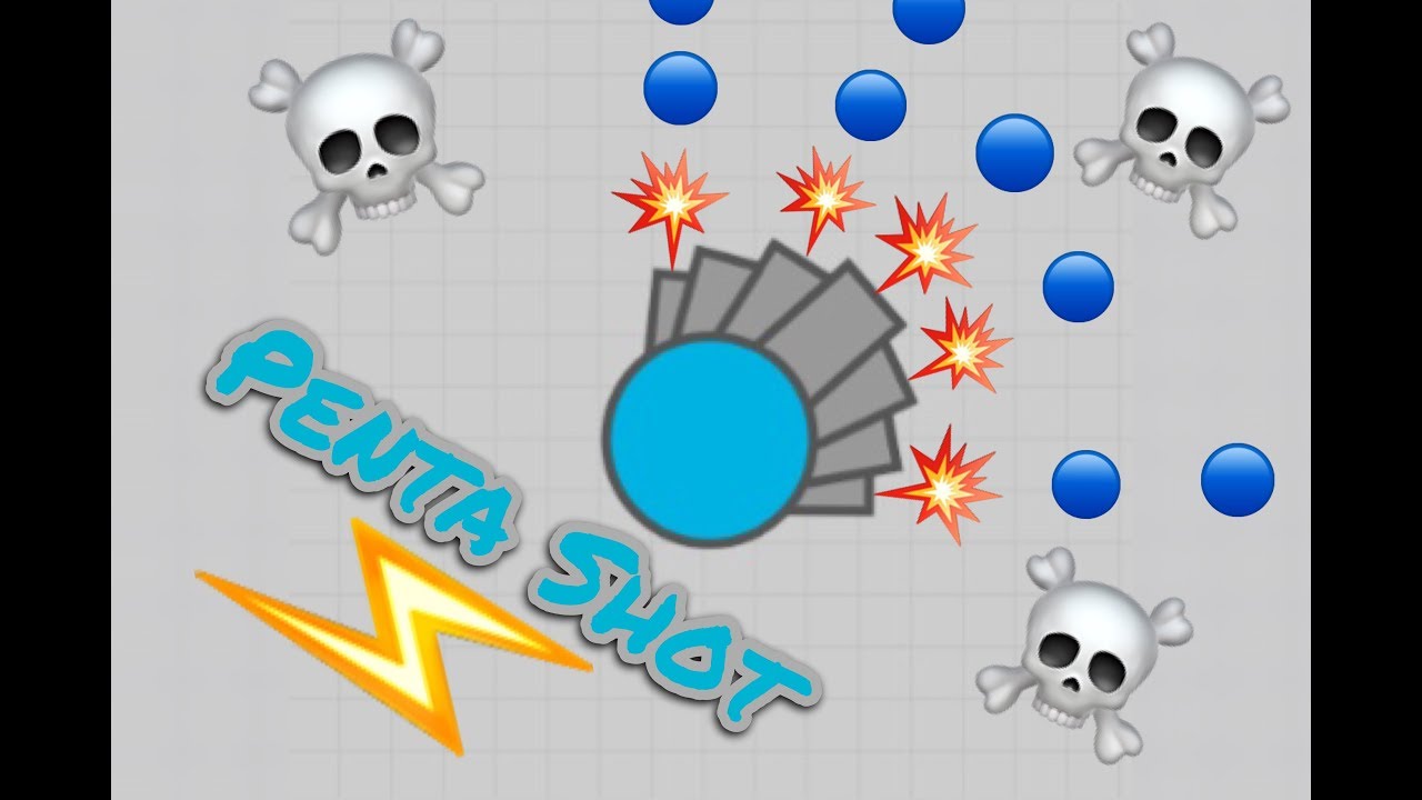 Diep.io using the Penta Shot - YouTube