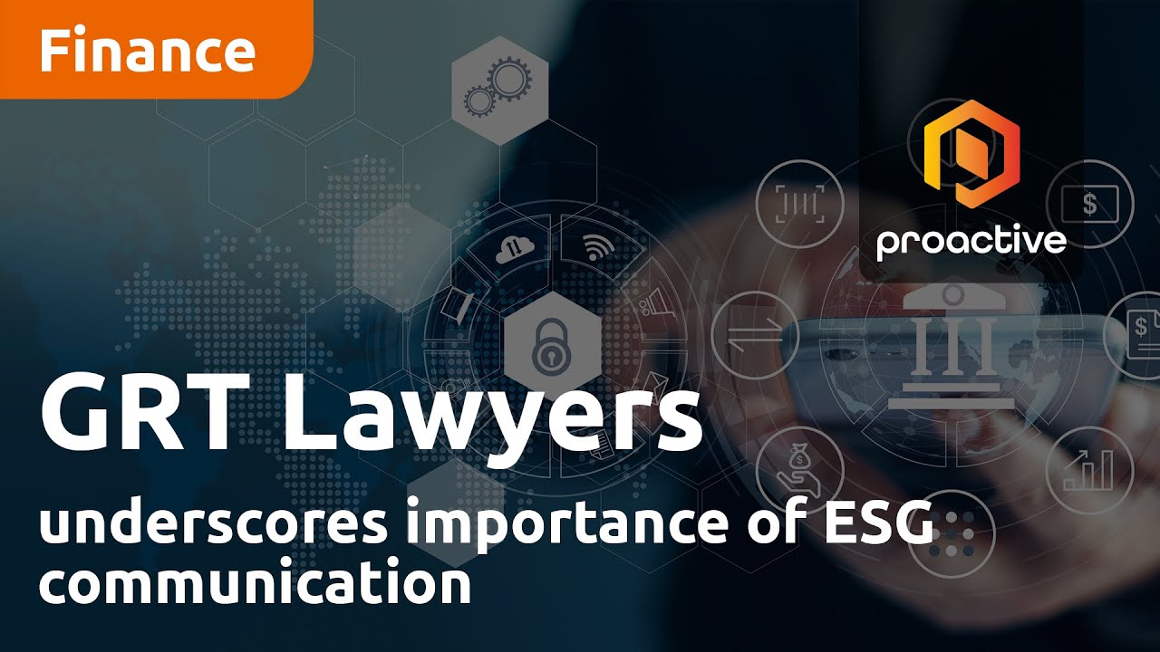 GRT Lawyers underscores importance of ESG communication - YouTube