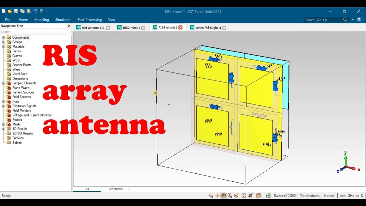 Transparent Reflectarray RIS Antenna Printed on Solar Cells in cst - YouTube