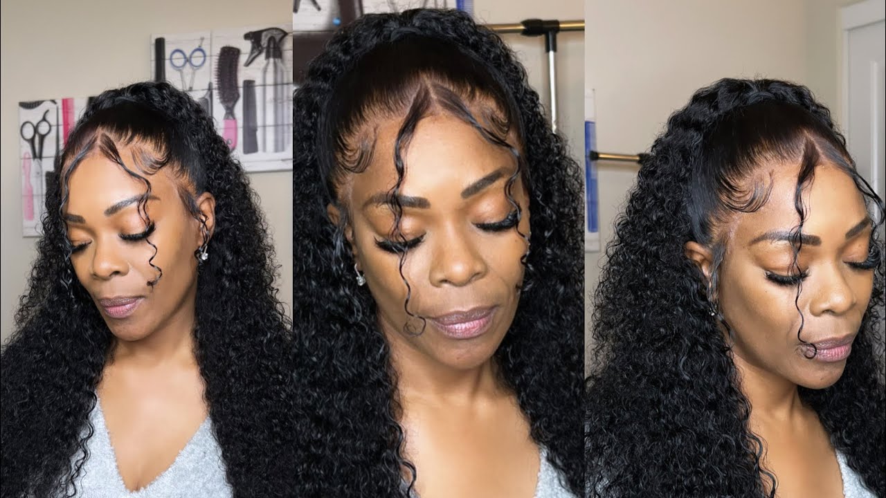 DEEP WAVE FRONTAL WIG INSTALL | Provided by SHEIN - YouTube