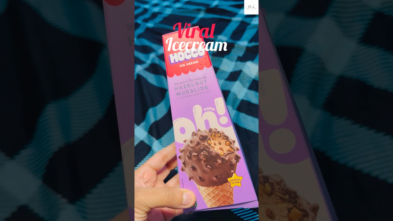 Viral HOCCO Cone Icecream review | Honest Review of Hazelnut Mudslide ...