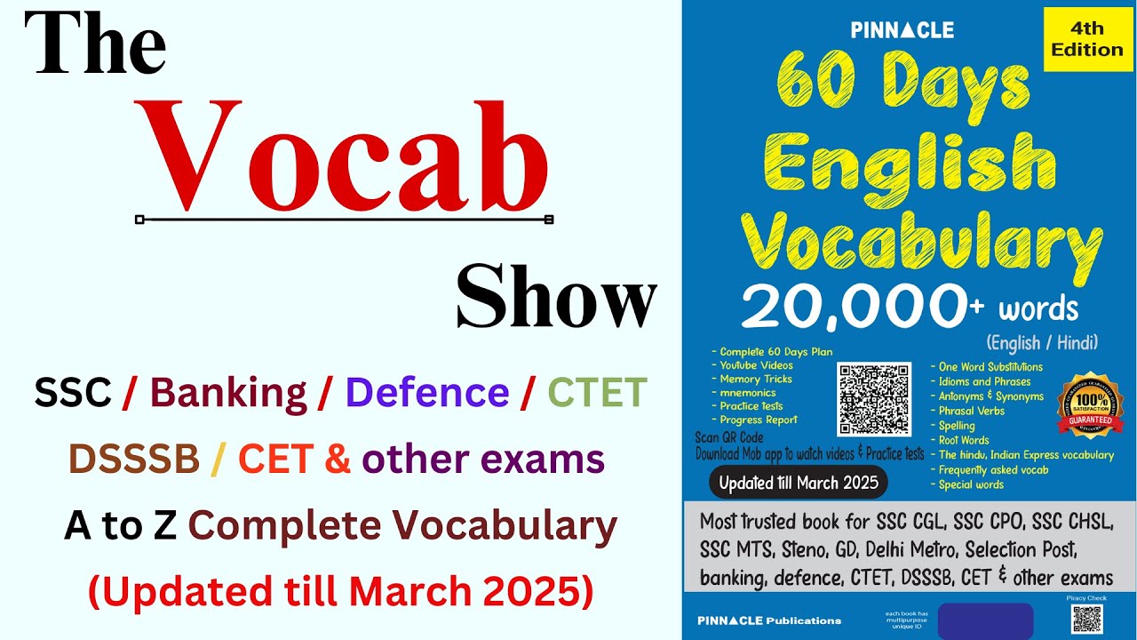 Synonyms - Antonyms Q.901-950 || 60 days English Vocabulary 20000 ...