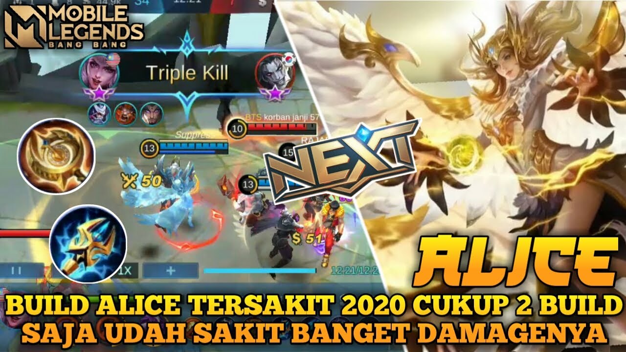 build alice tersakit 2020 - mobile legends - YouTube