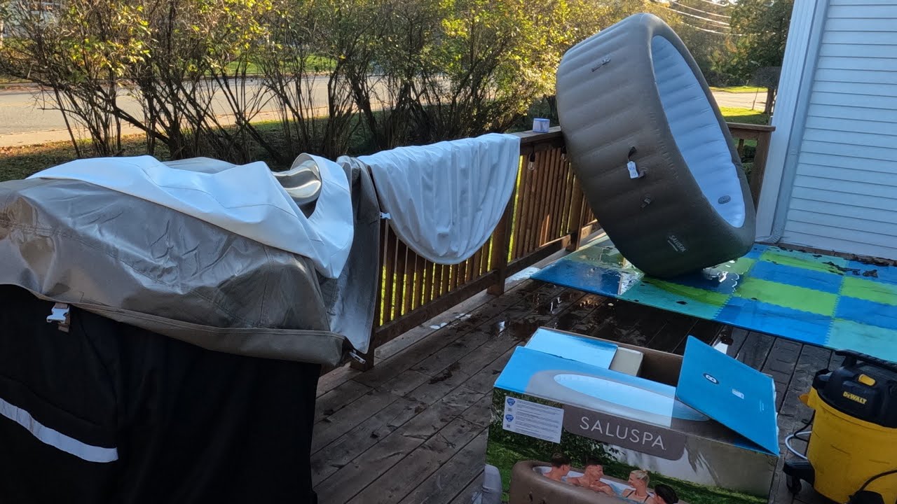 How To Clean, Deflate and Pack Away your saluspa inflatable hot tub for ...
