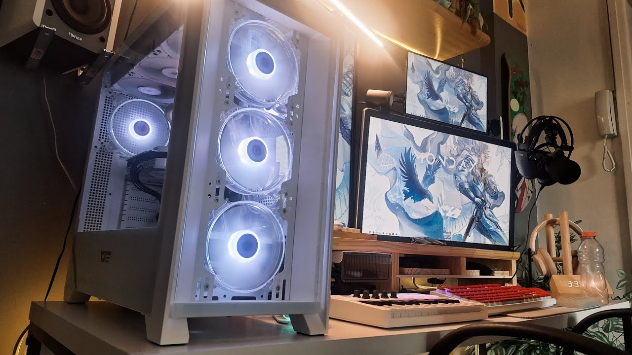 Trocando o gabinete e deixando o setup mais bonito | Gabinete Aigo ...