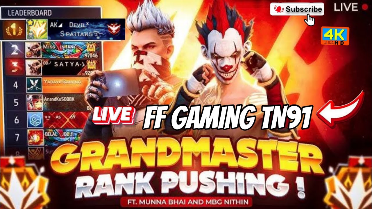 தமிழ் TOP 1 FF GAMING TN91 is live - YouTube