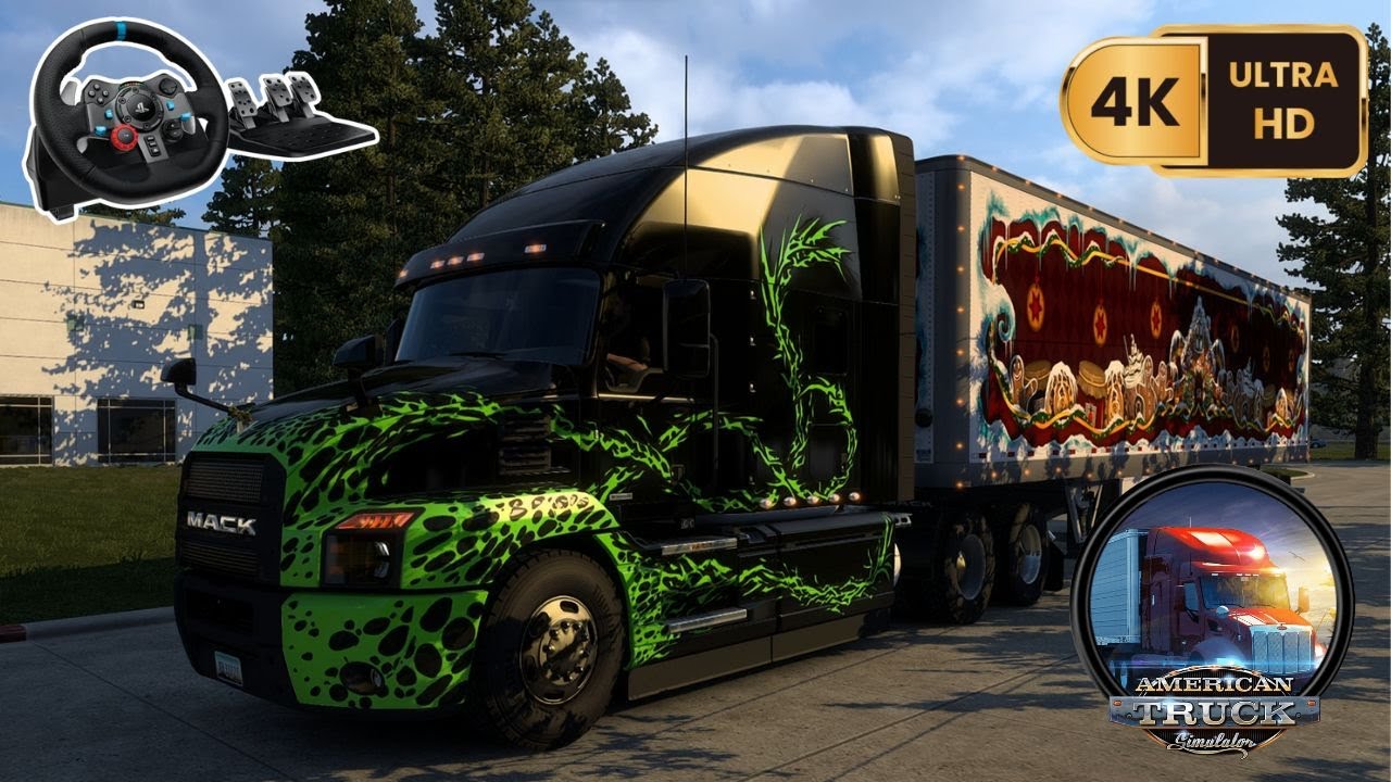 MACK Anthem Sim Truck Driving | American Truck Simulator | Logitech g29 ...