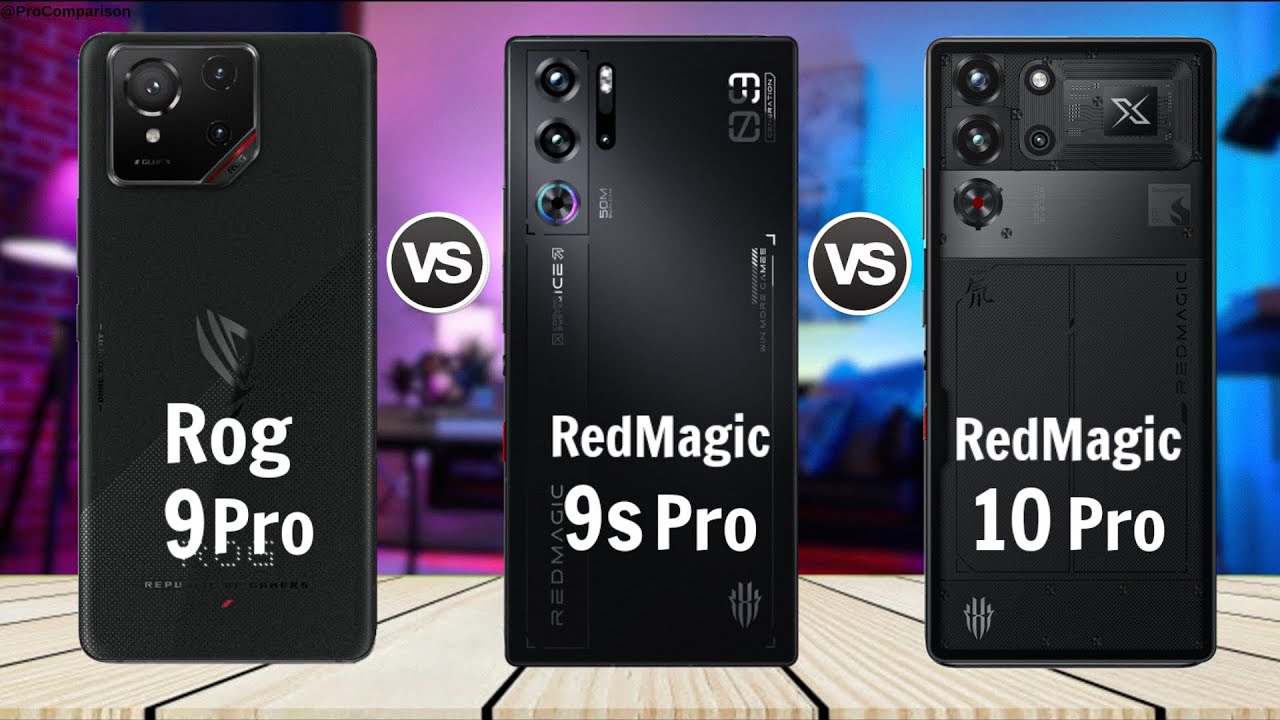 Asus Rog Phone 9 Pro vs Nubia Red Magic 9s Pro vs Nubia Red Magic 10 ...