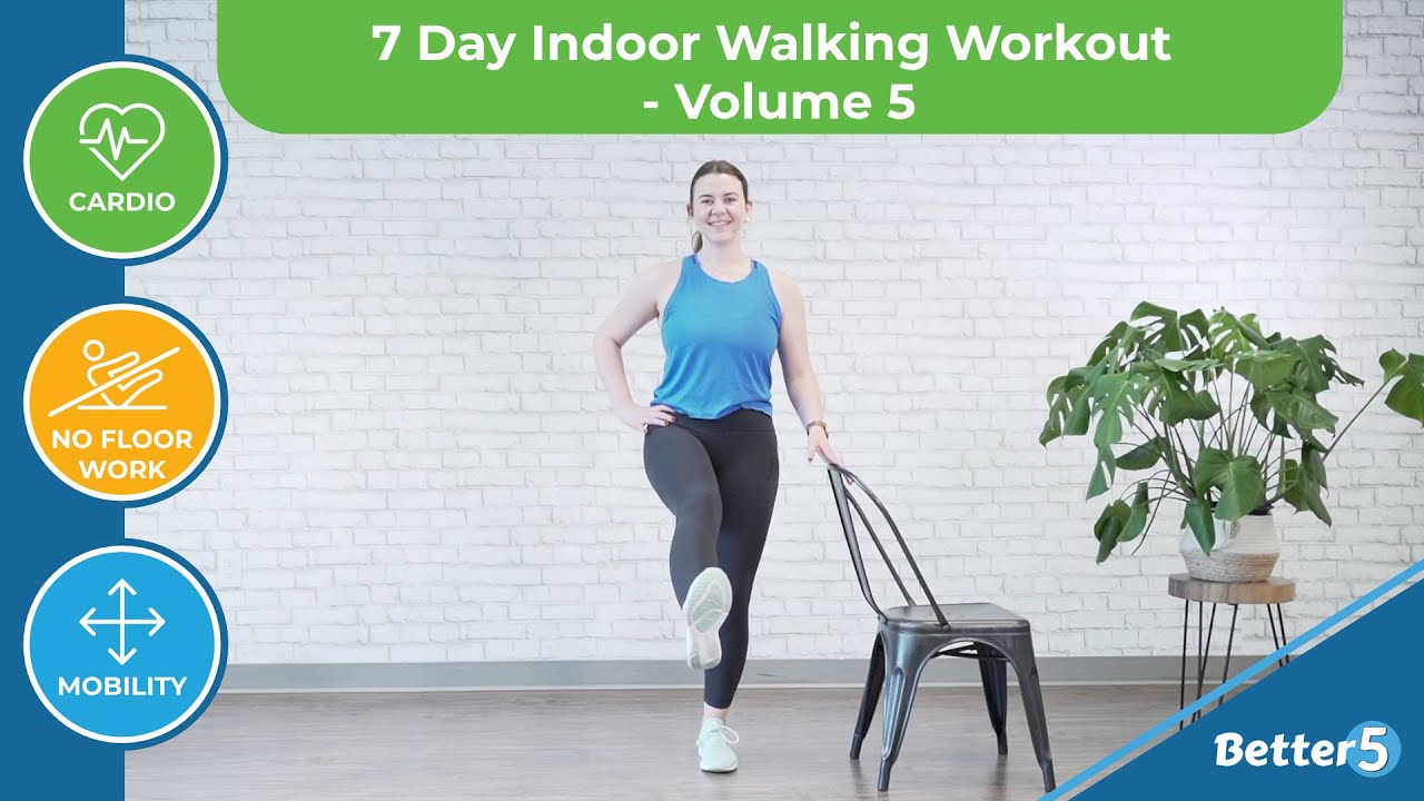 7 Day Indoor Walking Workout - Volume 5 Day 1 - YouTube
