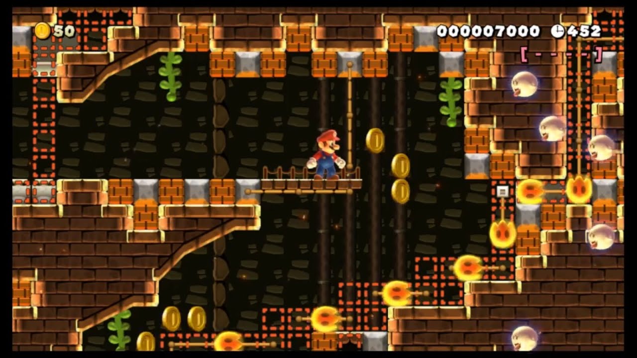 Mario Maker 2 NSMB Castle Levels - YouTube