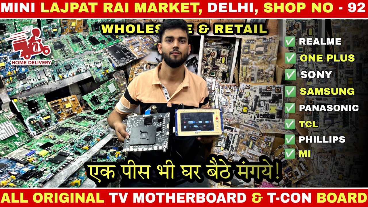 All smart android tv parts - motherboard, power supply, t-con boards ...