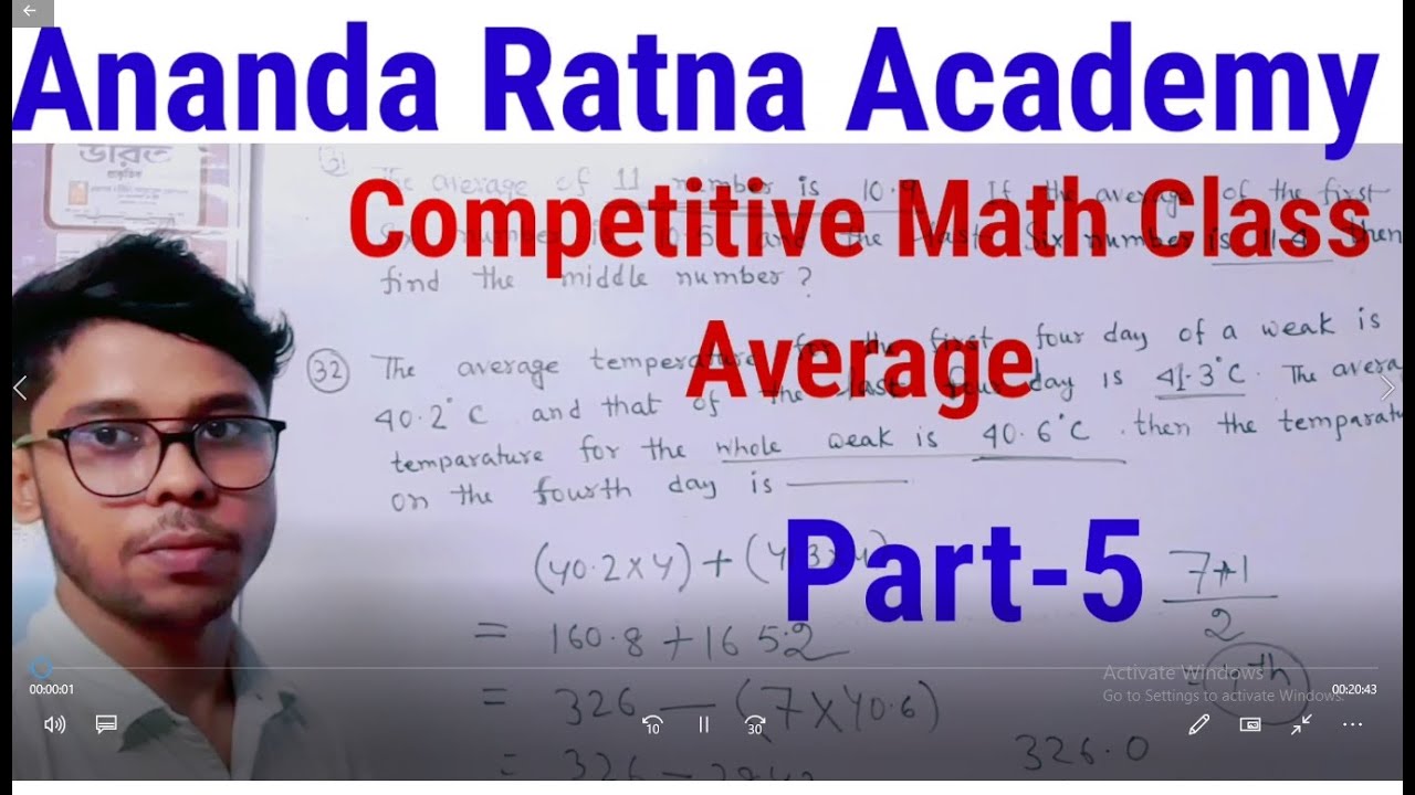 Complete Math for Competitive Exams//Average Part 5 - YouTube