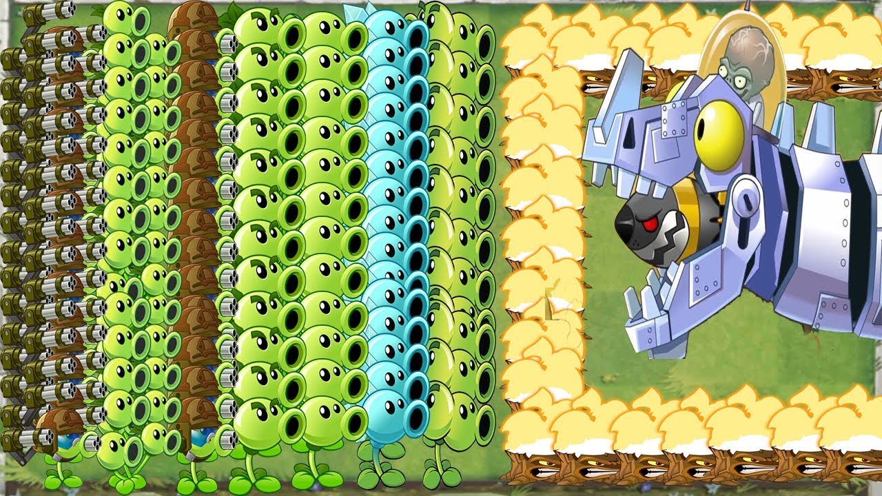 Plants vs Zombies Hack All Pea Mod PvZ 2 Pak vs Dr. Zomboss - YouTube