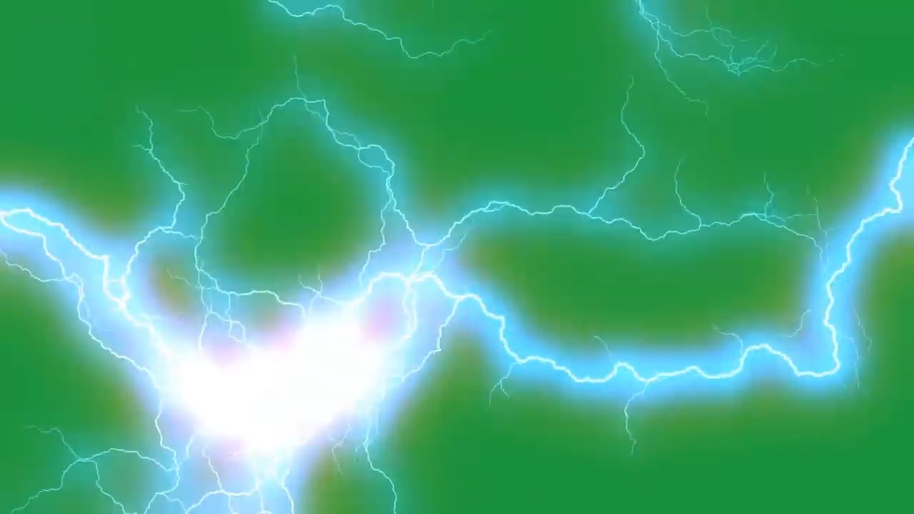 Blue Lighting Zap Green Screen [Download] - YouTube