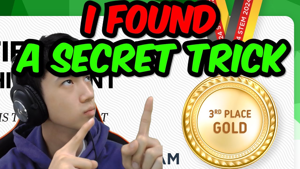 How I Got a STEM Olympiad Gold Medal in Coding in 3 steps (Secret Trick ...
