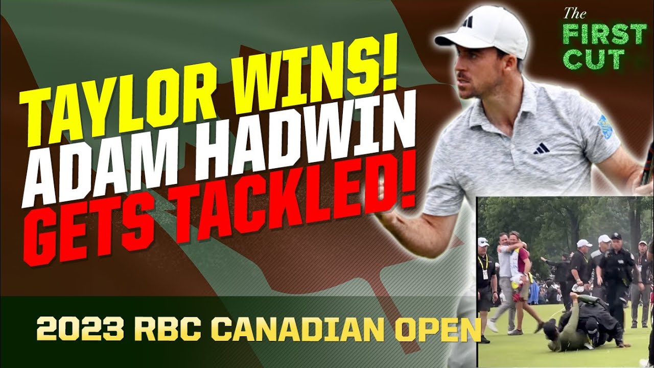 Nick Taylor Wins for Canada! Adam Hadwin Gets Tackled by Security 😂 ...