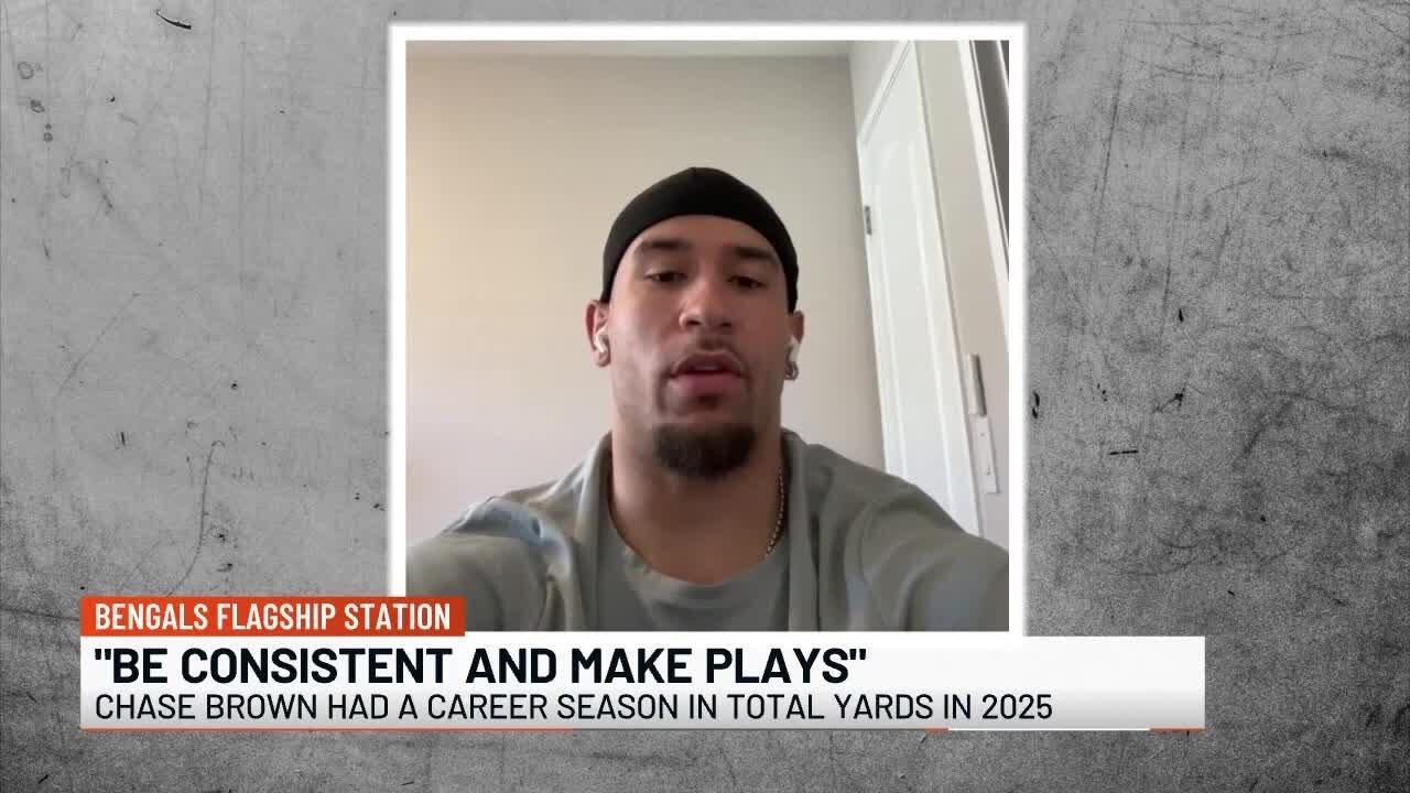 Bengals star RB Chase Brown talks with Fox19 Now about 2026 goals - YouTube