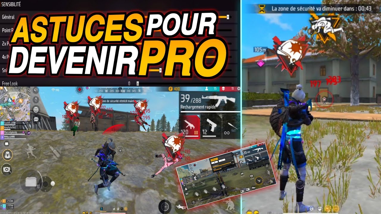 ASTUCES POUR DEVENIR PRO SUR FREE FIRE 😱 | COMMENT FAIRE DES HEADSHOT ...