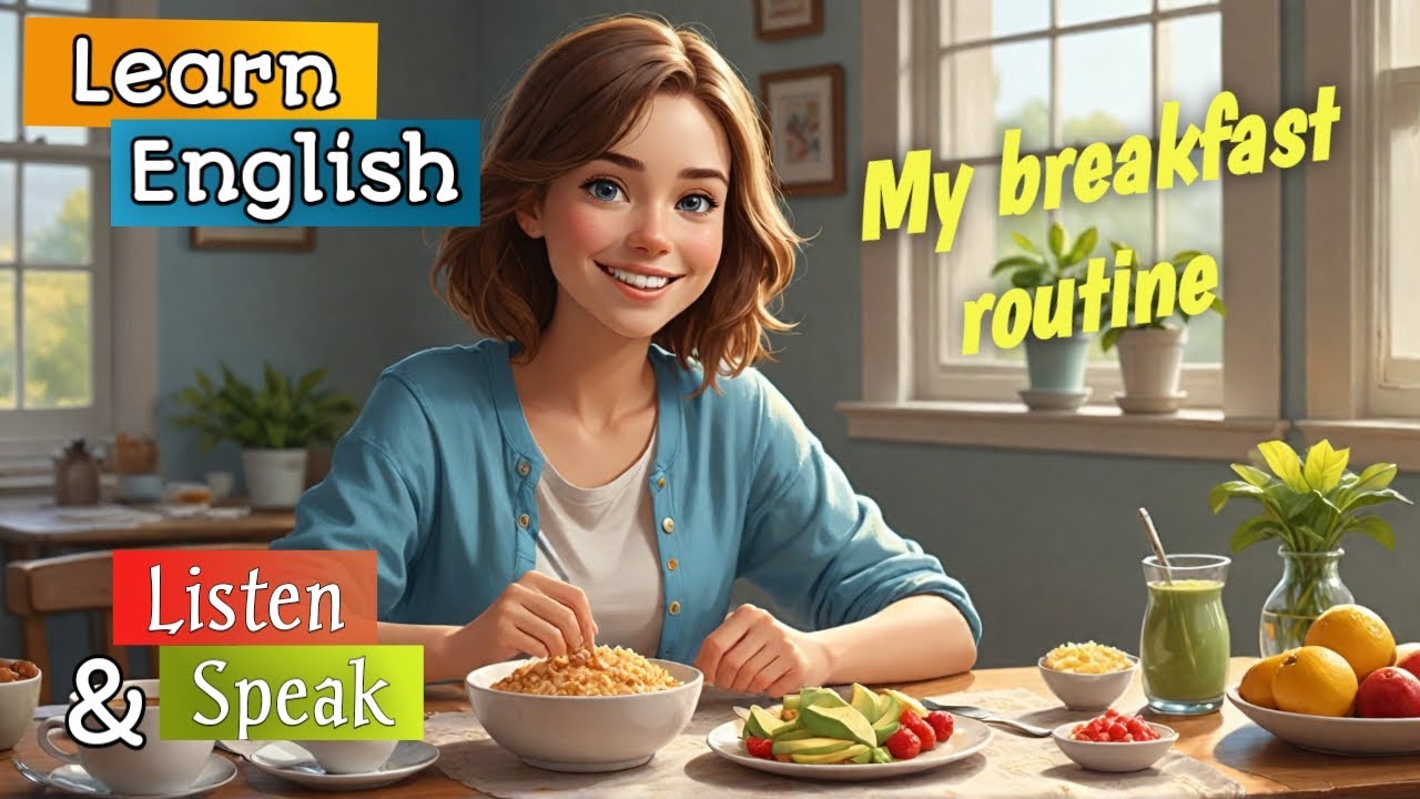 My breakfast routine | improve your english | english story - YouTube