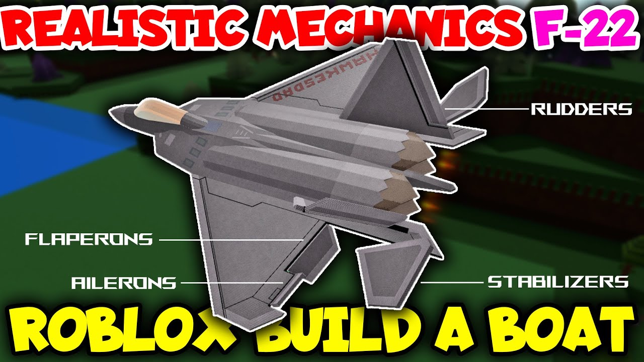 How to Build F-22 Stealth Jet Flaps, Stabilizer & Rudders Mechanics ...