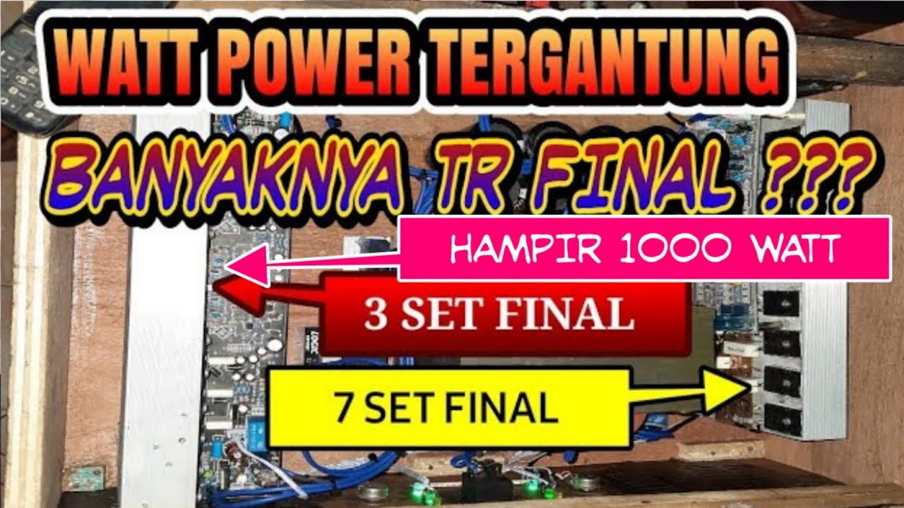 TR FINAL POWER AMPLIFIER DRIVER KELAS H MINI - YouTube