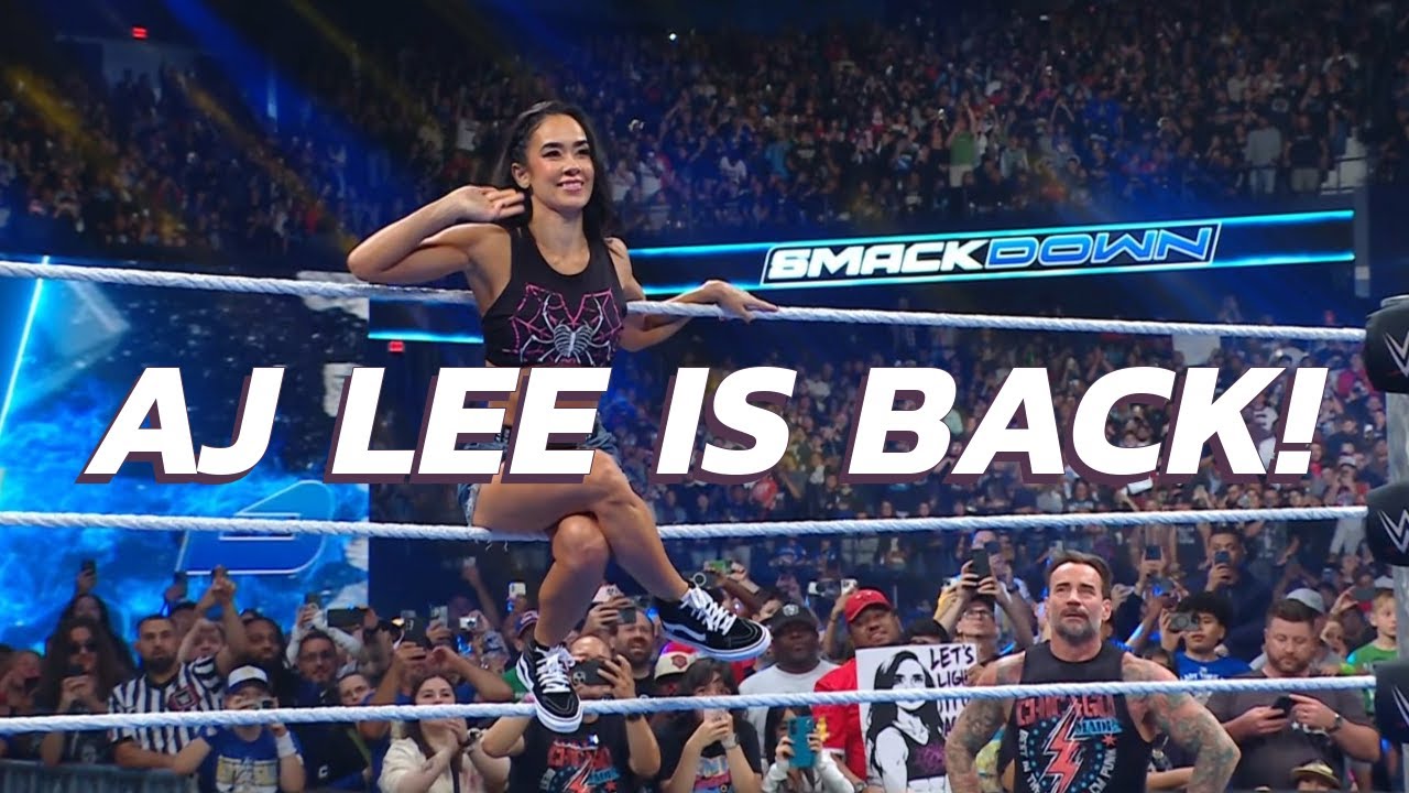 AJ Lee's WWE Return was an All Timer Moment! - YouTube