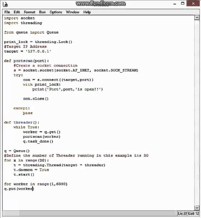 Python Port Scanner Youtube