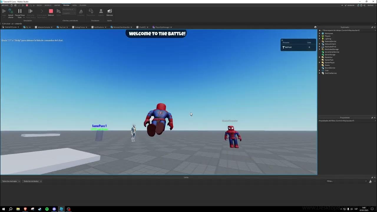 Roblox NPC Dialogs (click y timer), Dialog Choice, GamePass, FLY, notificaciones ...