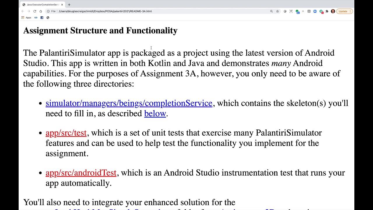 Walkthrough of Assignment 3A - YouTube