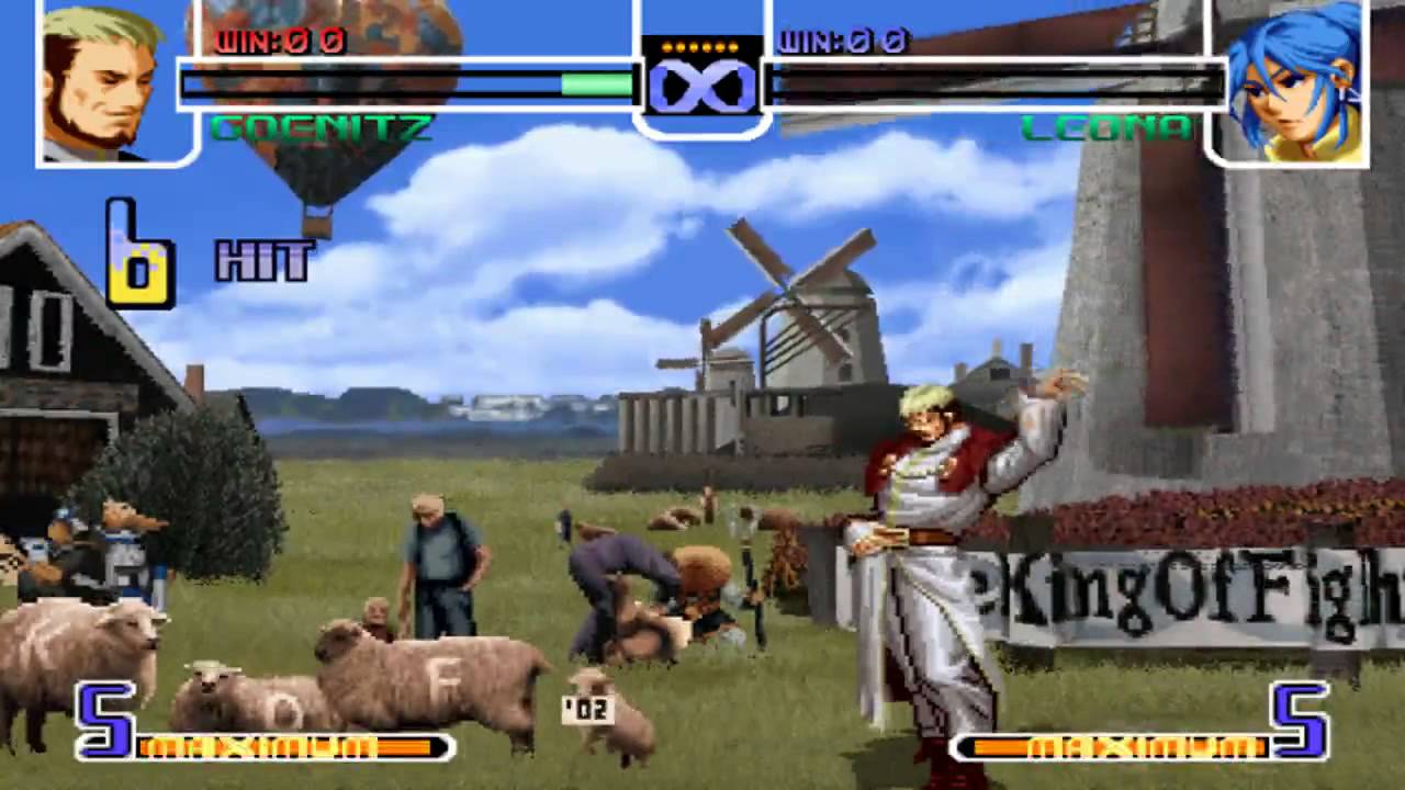 KOF 2002 PS2 [GOENITZ ORIGINAL DM SDM HSDM] - YouTube
