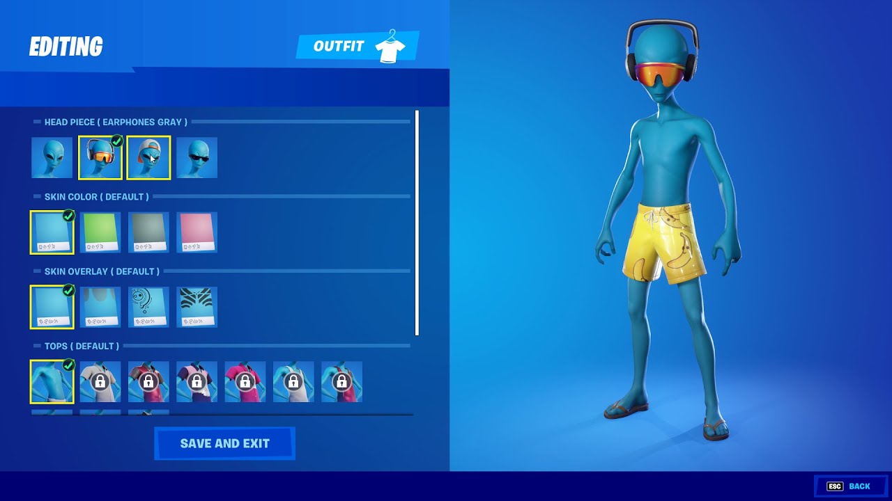 Summer Human Bill Skin In Game Showcase Fortnite - YouTube